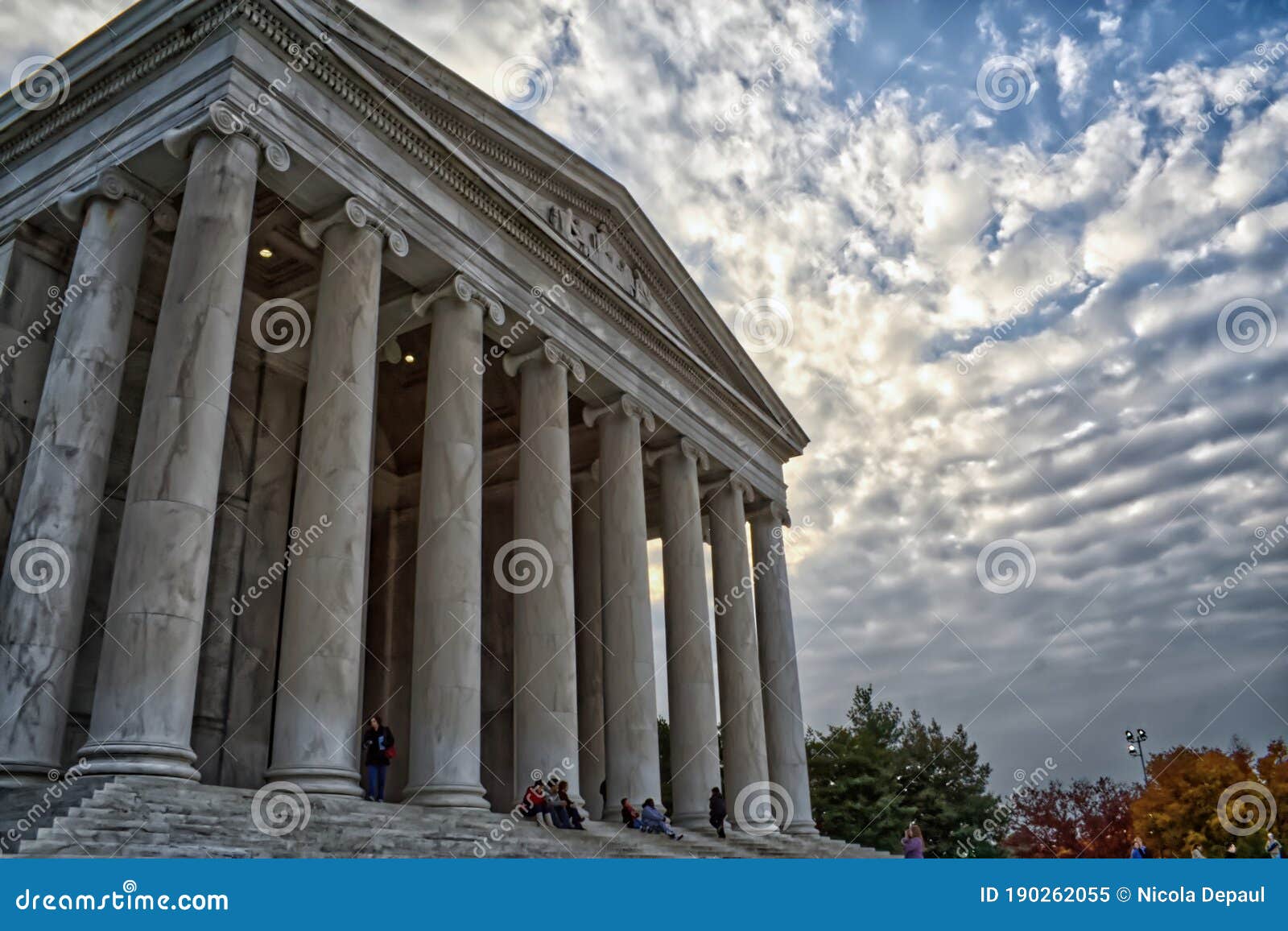 Tall columned building stock image. Image of national - 190262055