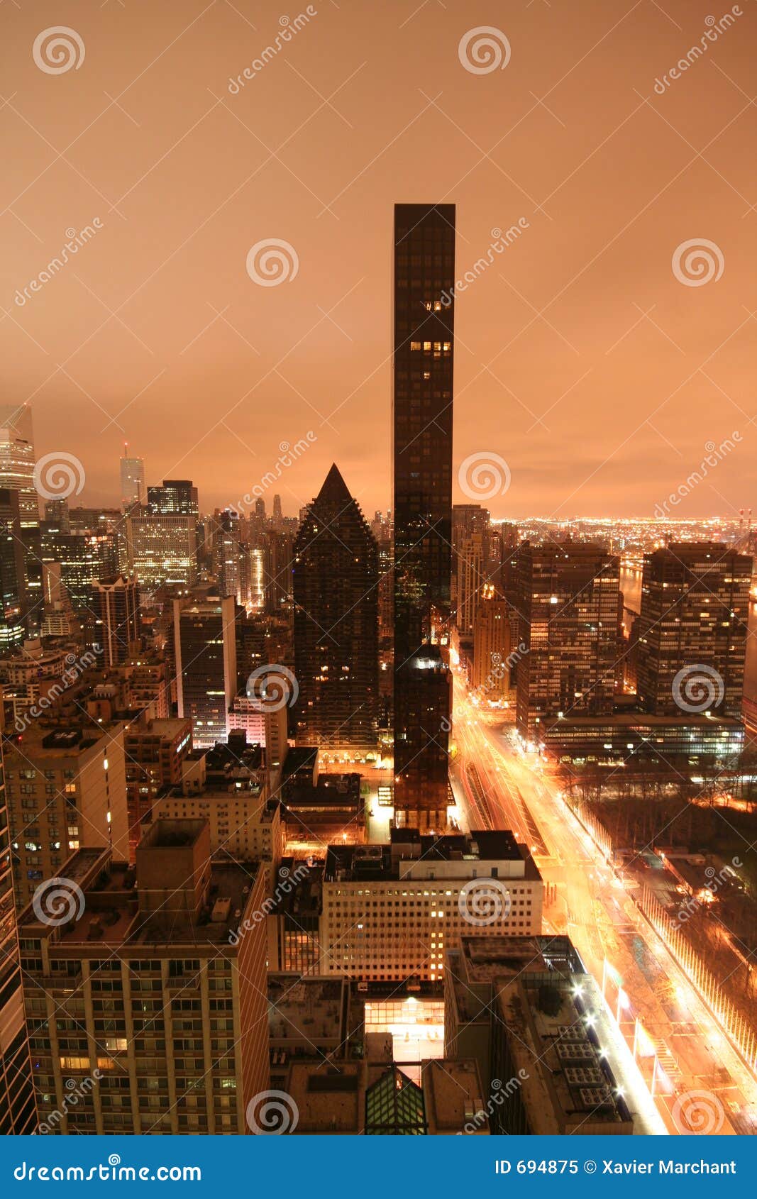 Tall building at dawn stock image. Image of building, tower - 694875