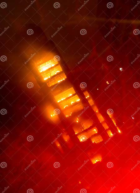 Tall Building on Fire / Big Fires Burnning Stock Photo - Image of fires ...