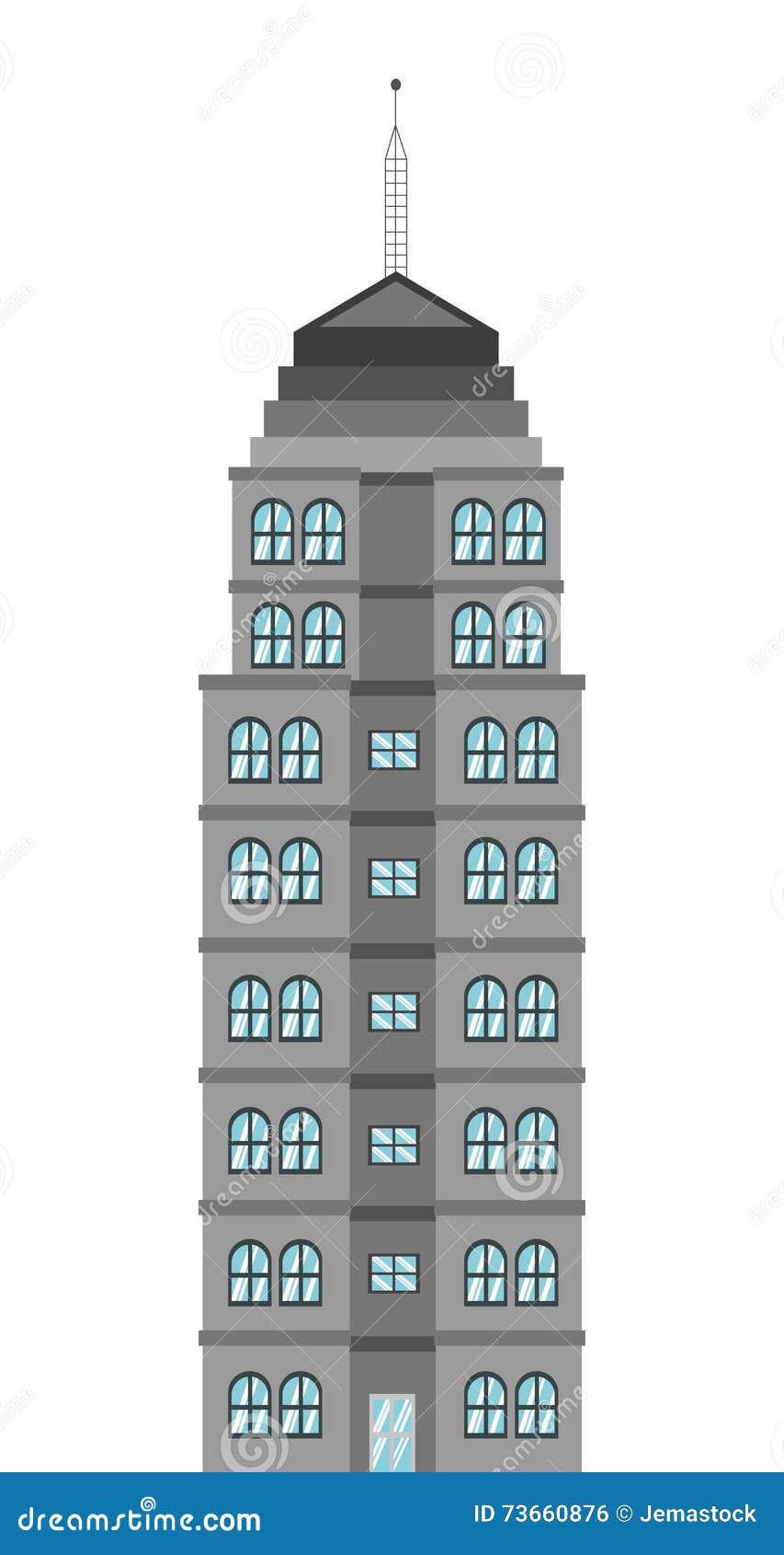 Tall building icon stock illustration. Illustration of apartment - 73660876