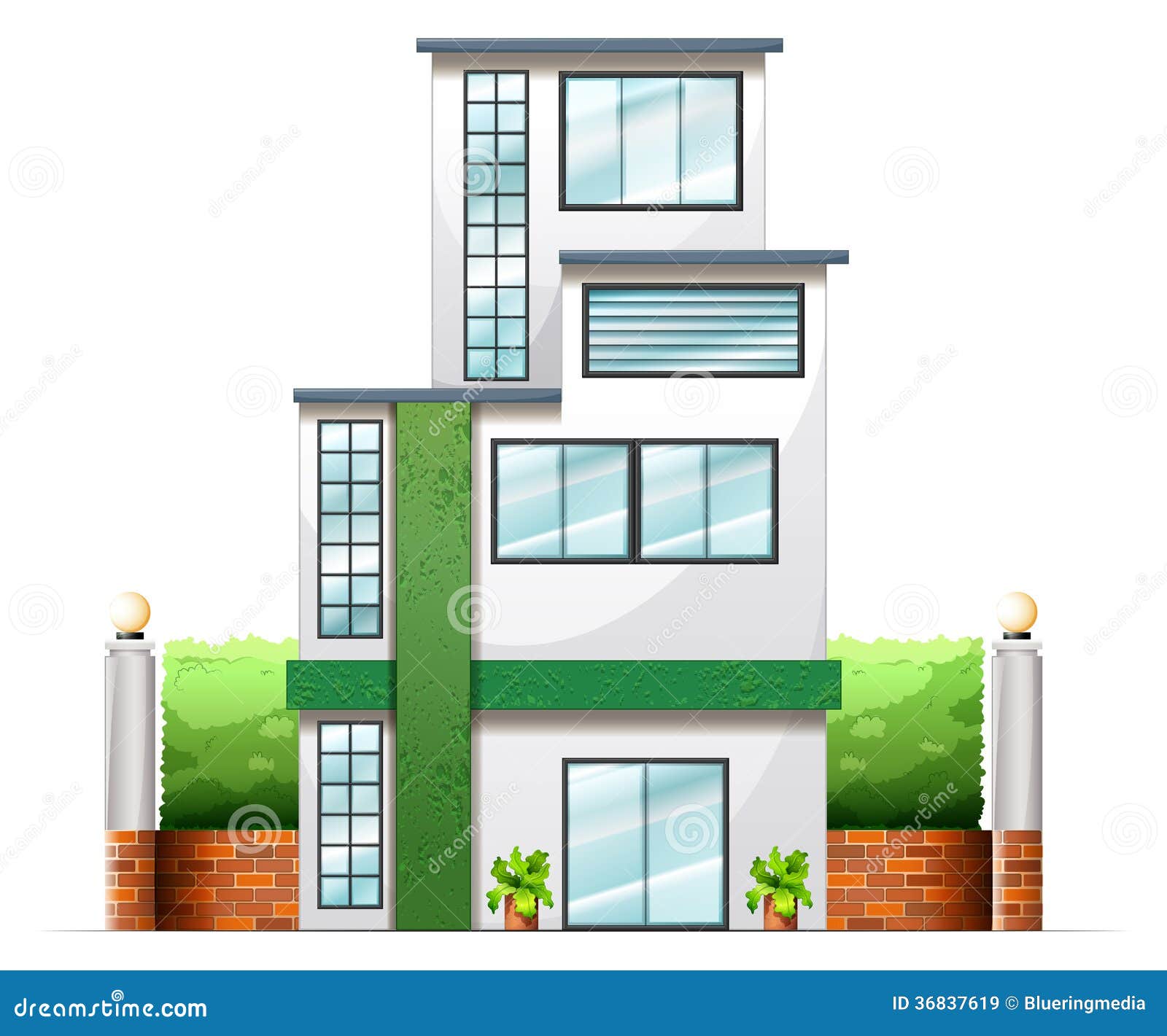 A tall building stock vector. Illustration of home, drawing - 36837619