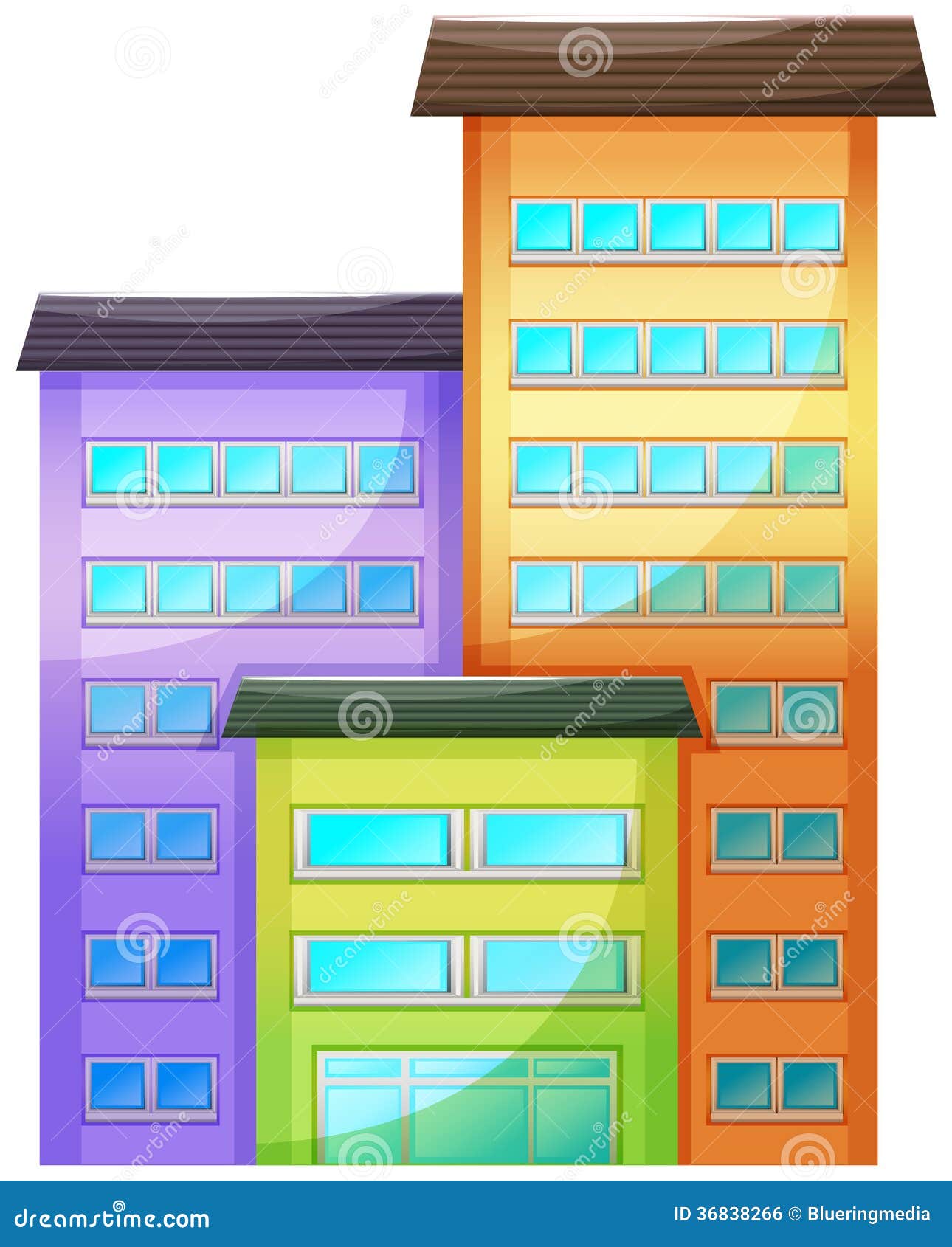 A tall building stock illustration. Illustration of background - 36838266