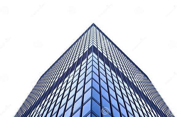 Tall Building Isolated on White Stock Photo - Image of work, isolated ...
