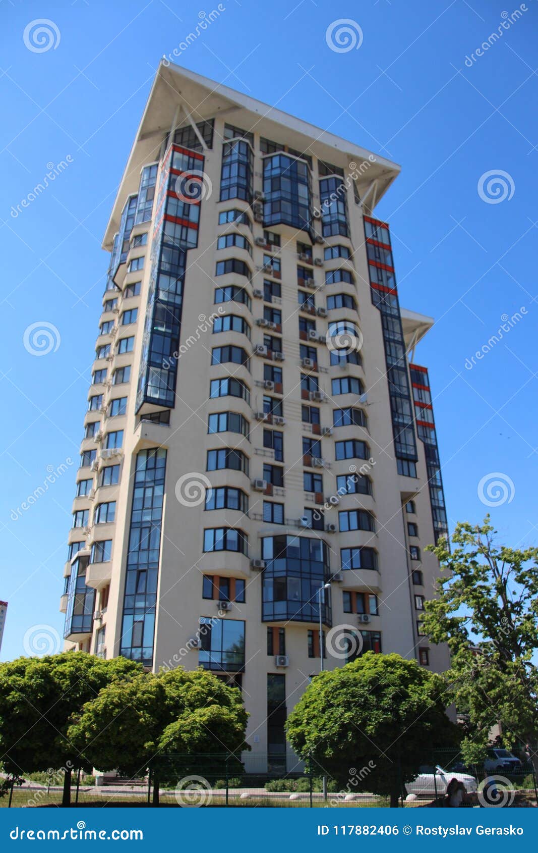 Tall building in Kyiv stock photo. Image of ukraine - 117882406