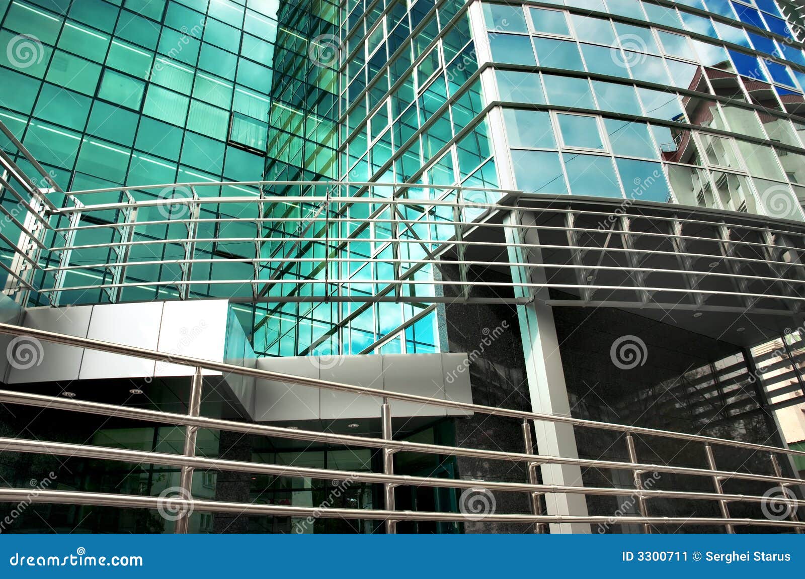 Tall Building with Many Windows Stock Image - Image of reflection ...