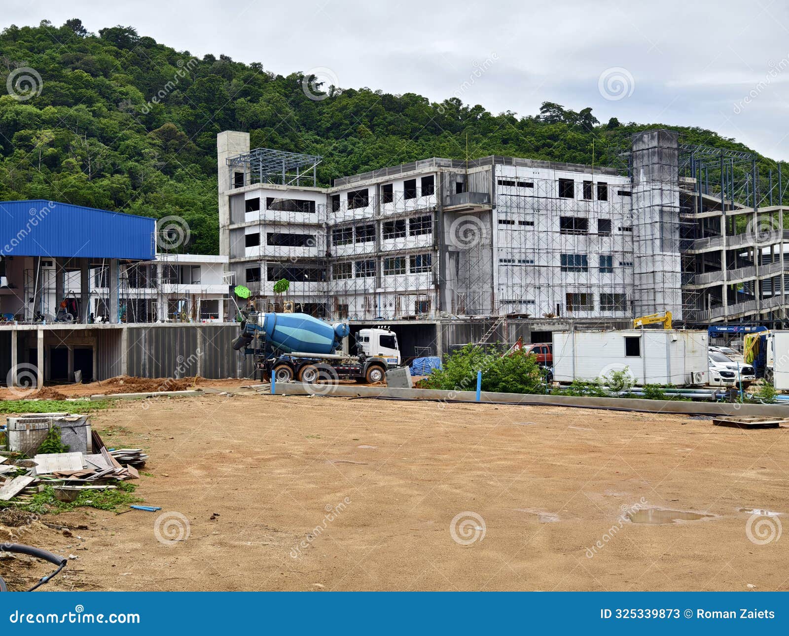 A Tall Building with Numerous Windows is Being Built Editorial Stock ...