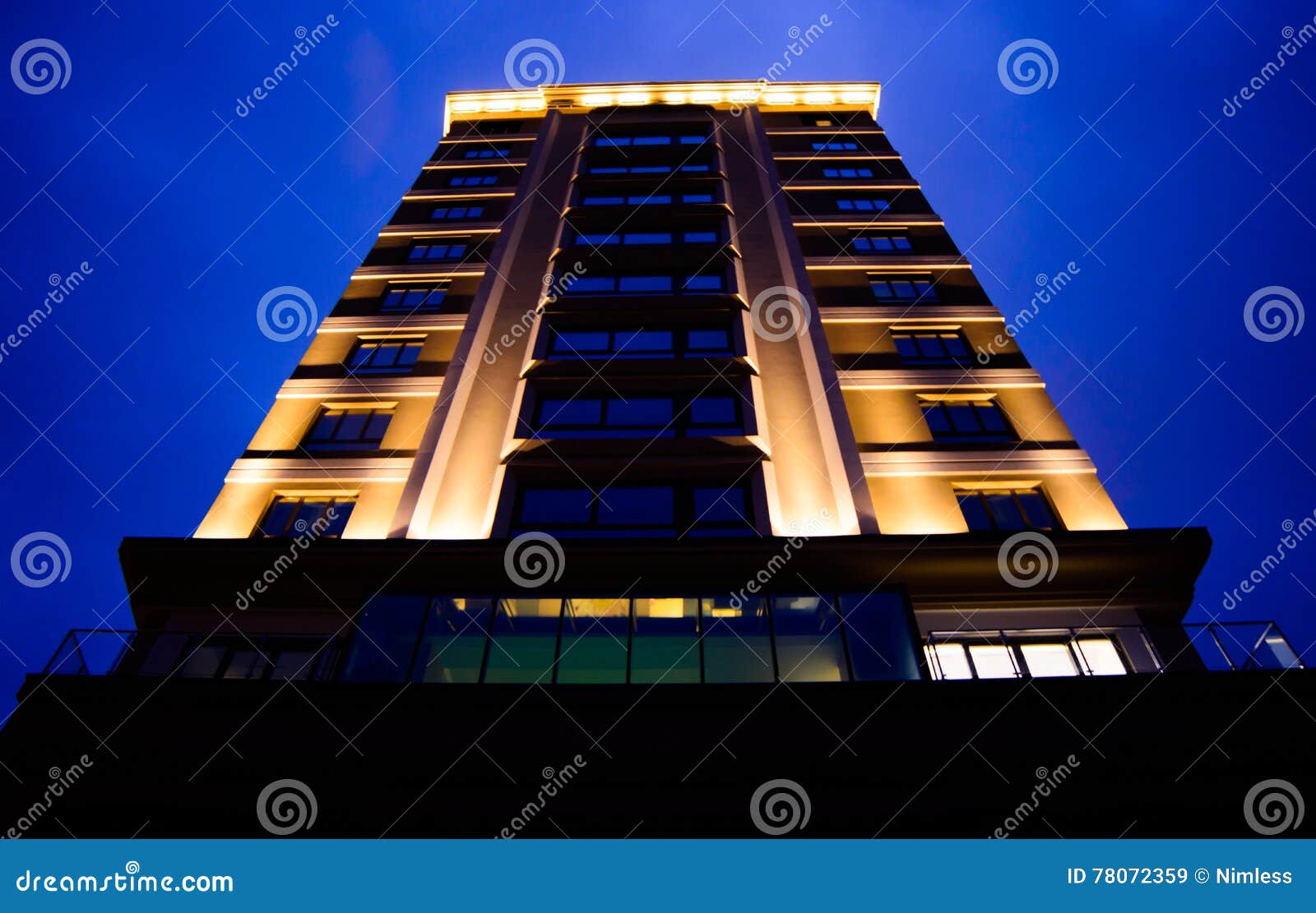 Tall Building Raising Up To the Sky Stock Image - Image of tall, modern ...