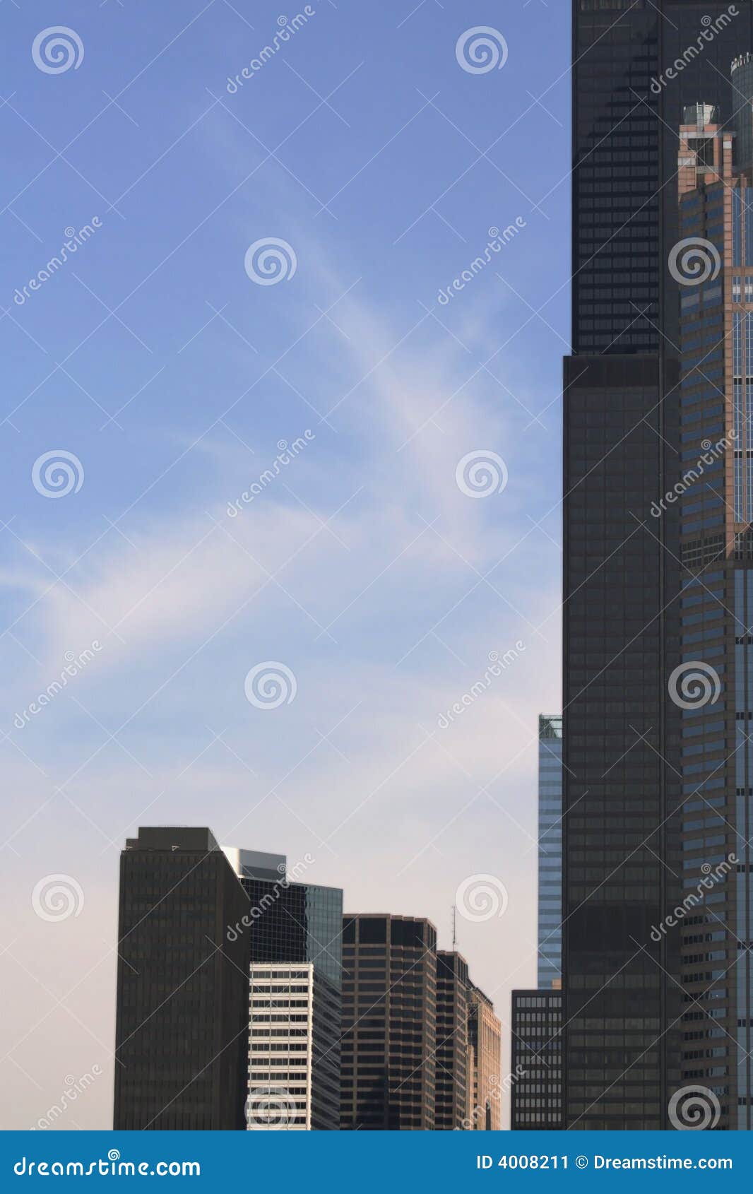 Tall Building and Short Buildings Stock Image - Image of short, tower ...