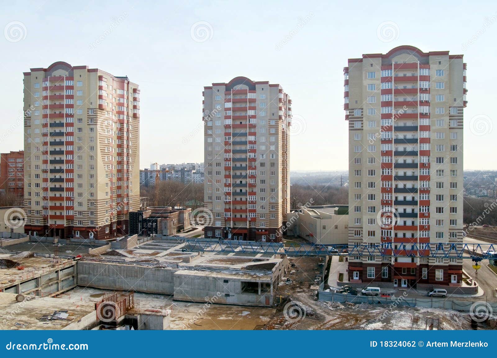 Tall buildings stock photo. Image of materials, landscape - 18324062
