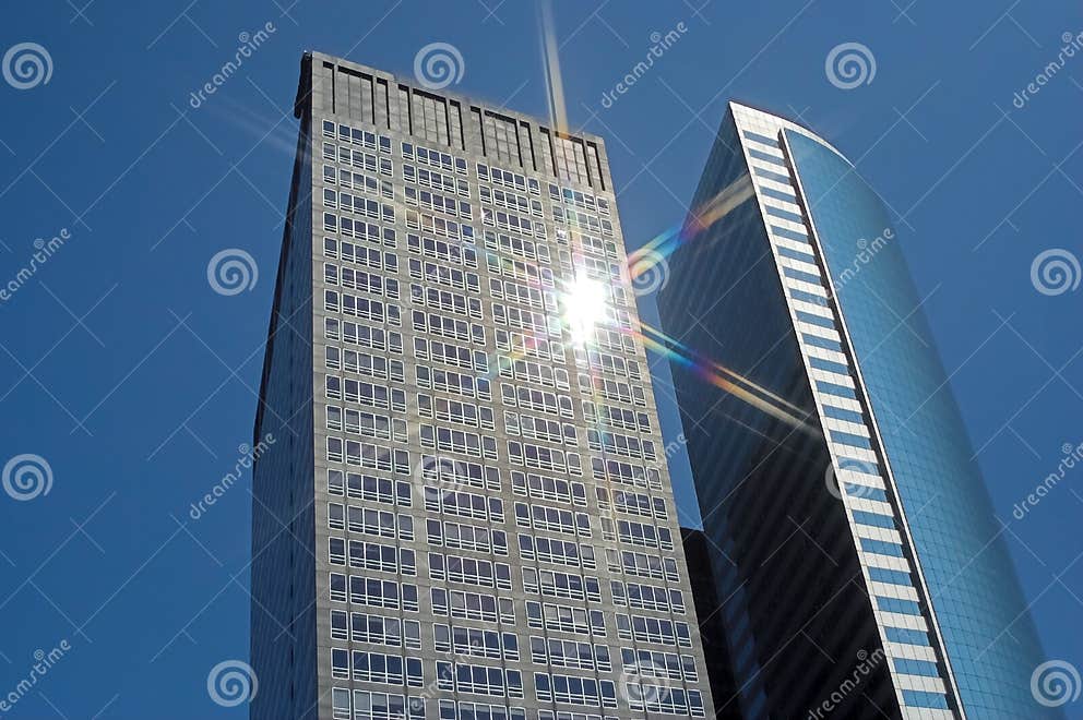 Tall buildings stock image. Image of commercial, metal - 2984887