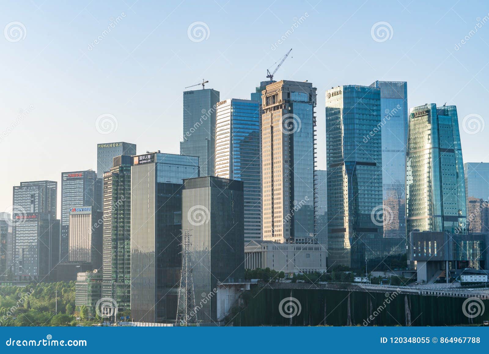 A Developing City with Tall Buildi Editorial Image - Image of holiday ...