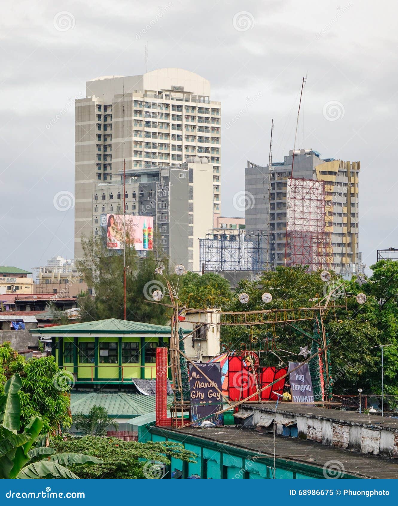 Tall Buildings Located in Manila, Philippines Editorial Image - Image ...