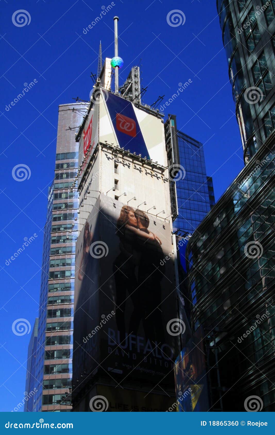 Tall Buildings at Times Square in NYC Editorial Image - Image of times ...