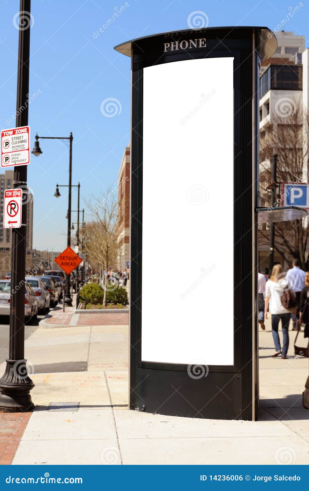 Tall Commercial Sign in the City Stock Photo - Image of large, england ...