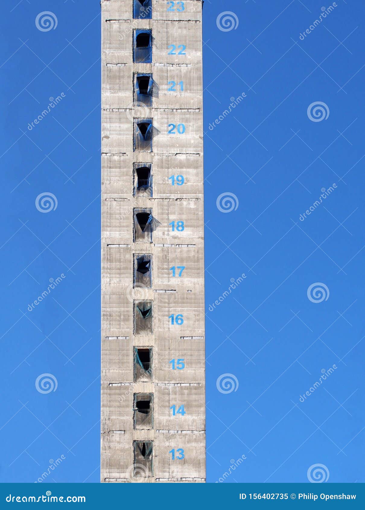 Tall Concrete Structure and Service Core of a New Skyscraper Building ...