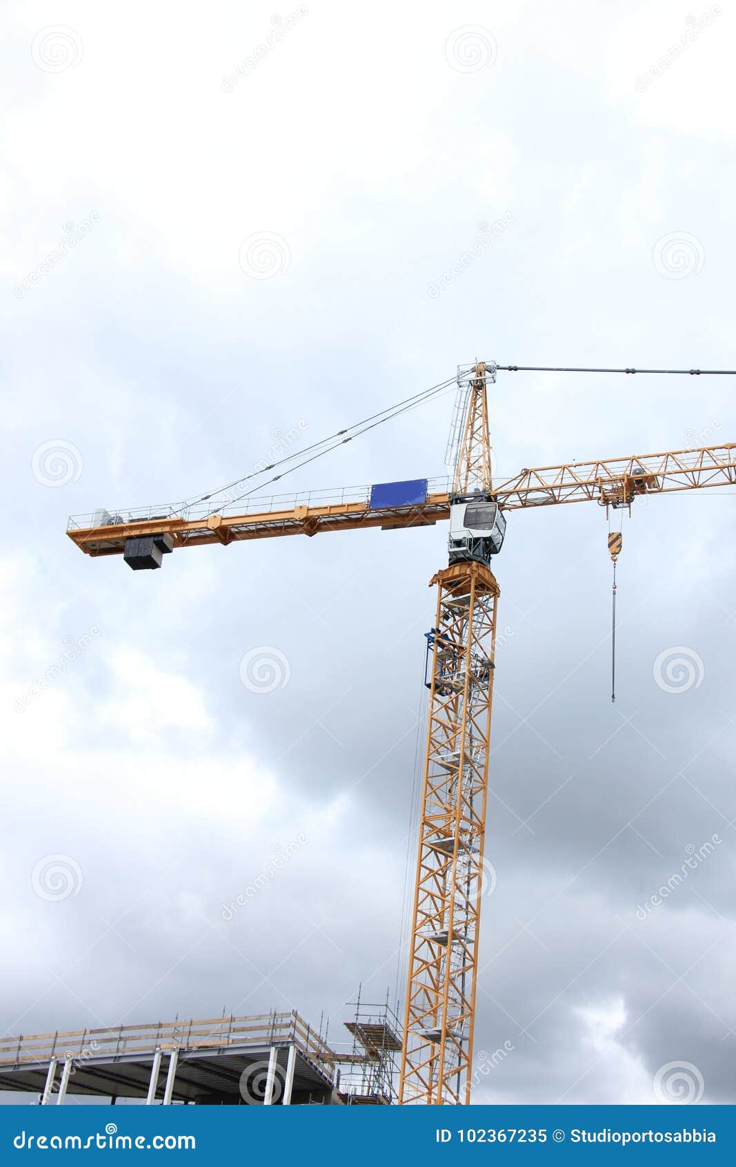 Construction crane stock image. Image of architecture - 102367235