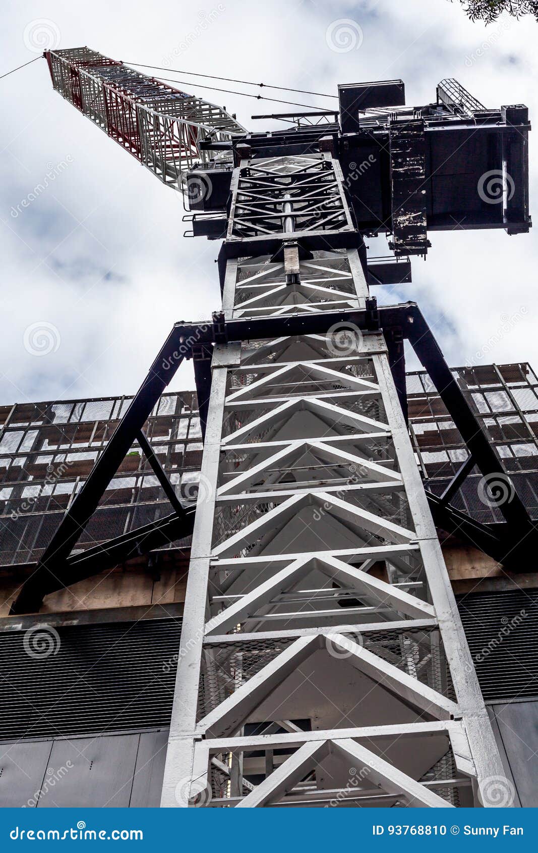 Tall construction cranes stock photo. Image of housing - 93768810
