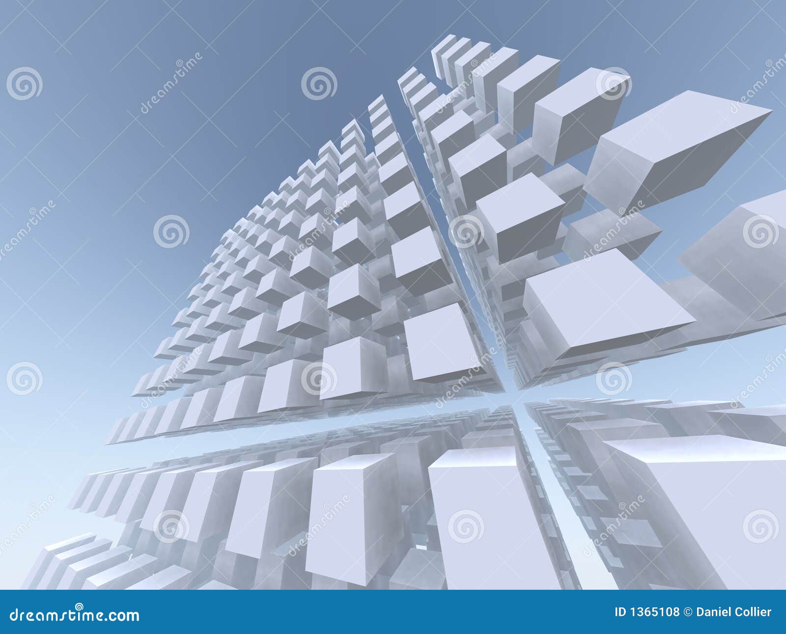 Cube Matrix Of Connected Spheres Royalty-Free Stock Image ...