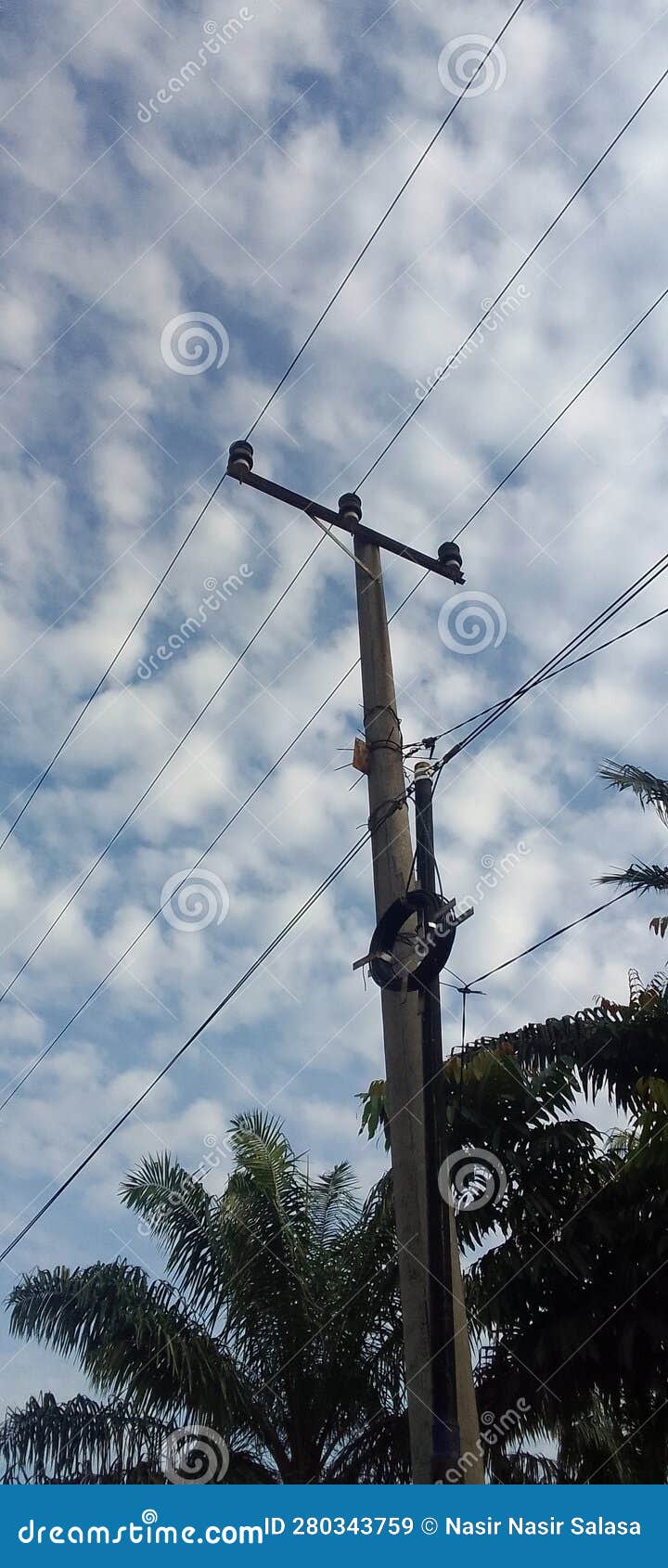 Tall Electric Poles and Sky during the Day Stock Image - Image of tall ...