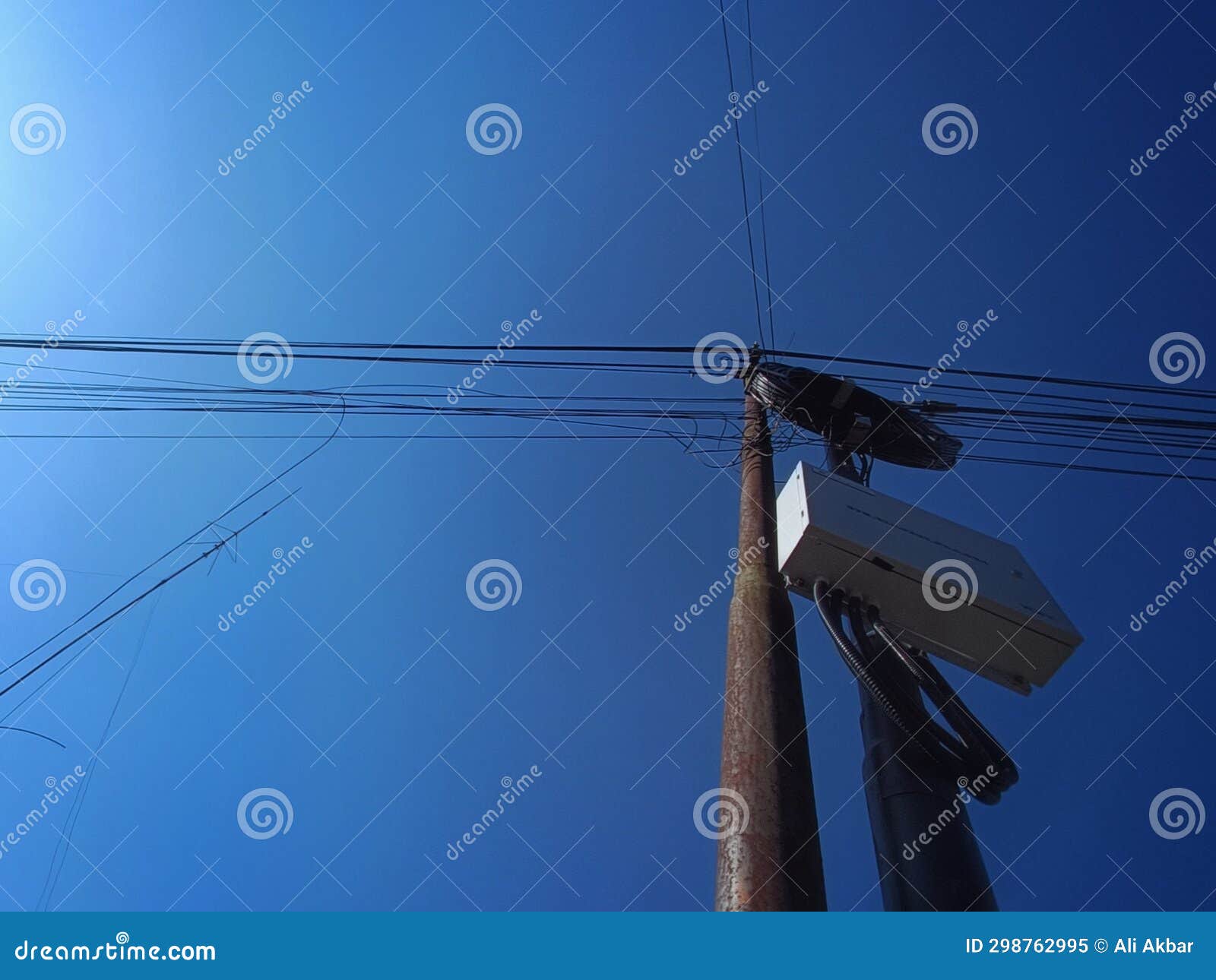 Tall Electricity Pylon Leading High Electric Current Royalty-Free Stock ...