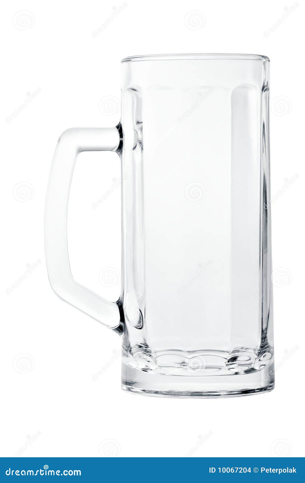 Tall Empty Beer Mug Isolated on White Stock Photo - Image of beer ...