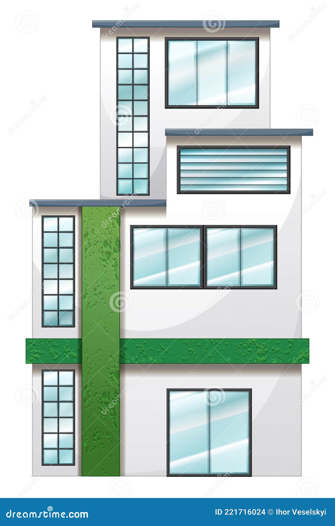 A tall establishment stock vector. Illustration of human - 221716024