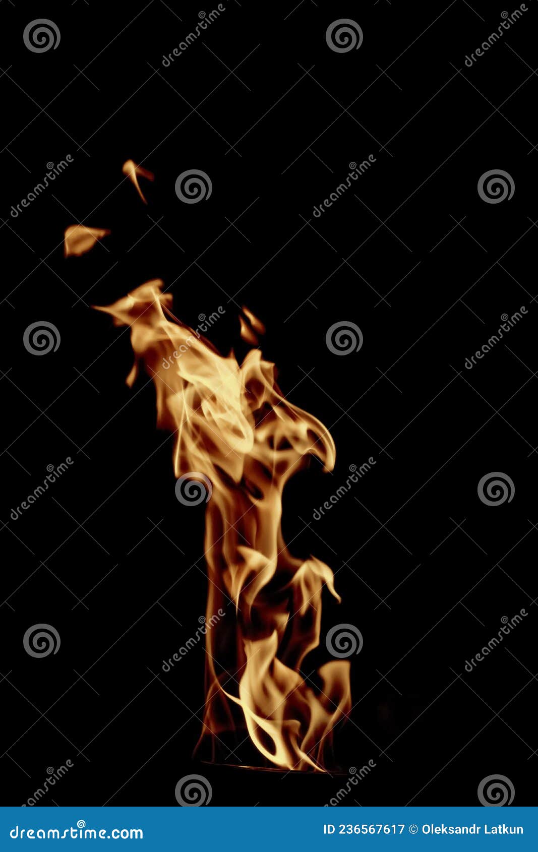 Tall Flame Fire. High Quality Photo Stock Image - Image of ring, danger ...