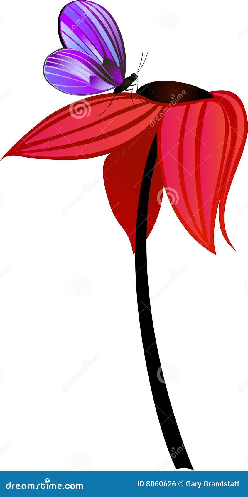 Tall Flower Field Seamless Vector Pattern. | CartoonDealer.com #213605571