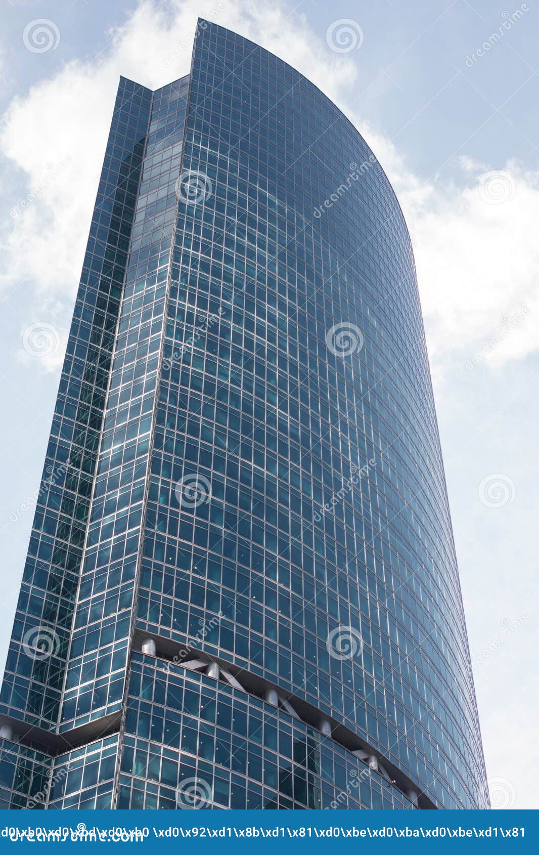 A Tall Glass Business Building with Large Windows. Editorial ...