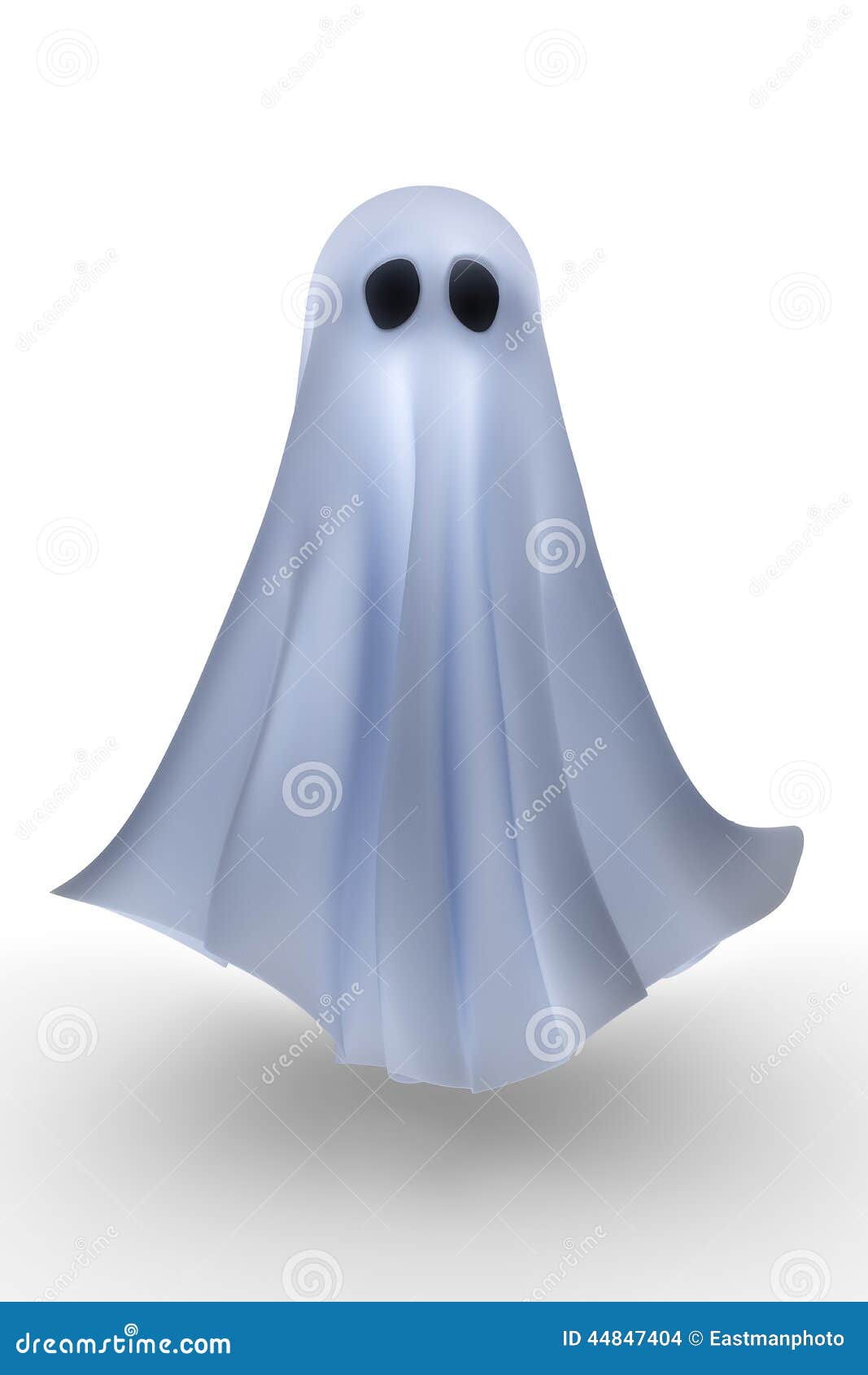 Tall Glowing Ghost stock illustration. Illustration of blue - 44847404