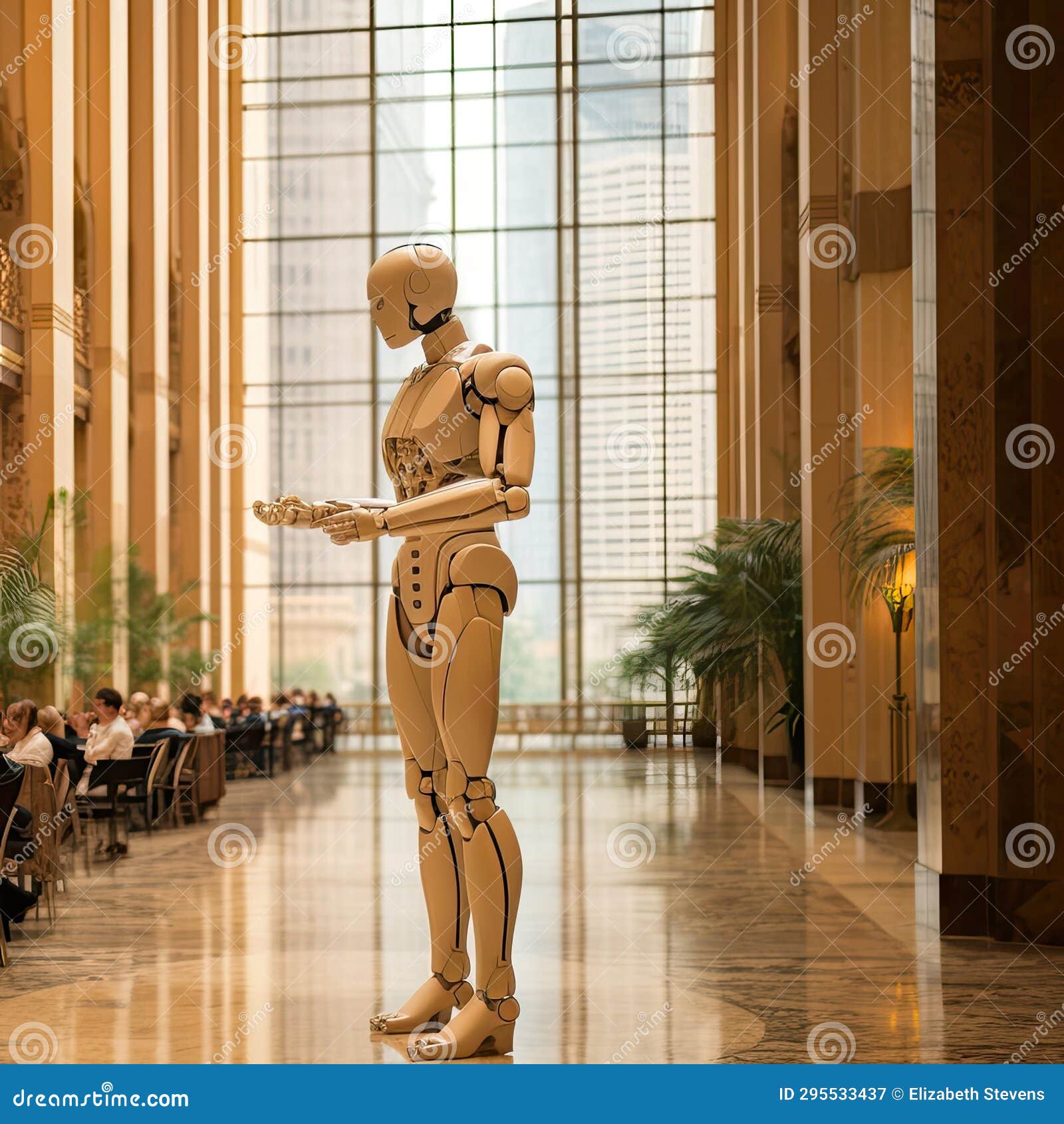 That Tall Good-looking Robot Royalty-Free Illustration | CartoonDealer ...