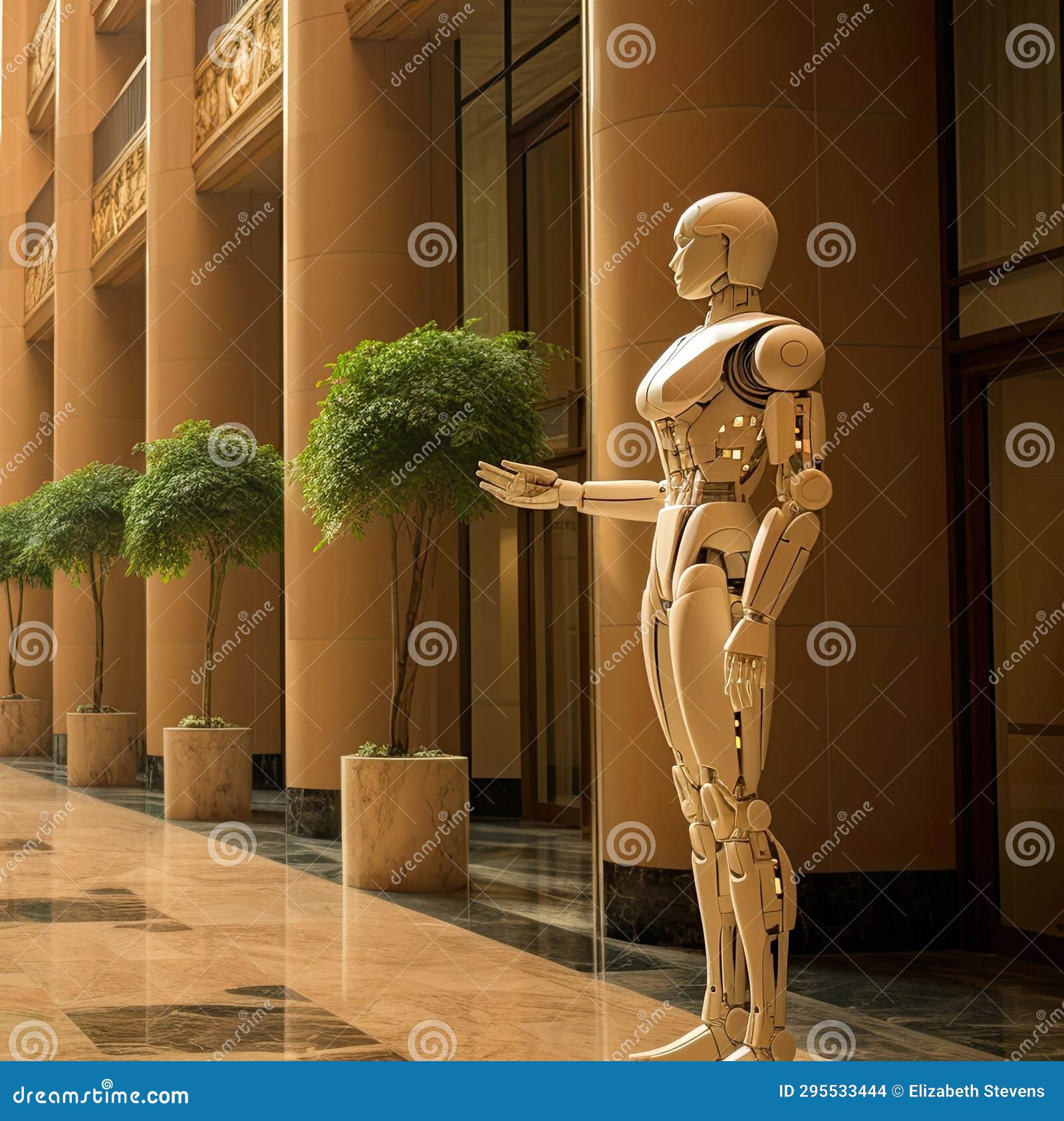 That Tall Good-looking Robot Royalty-Free Cartoon | CartoonDealer.com ...