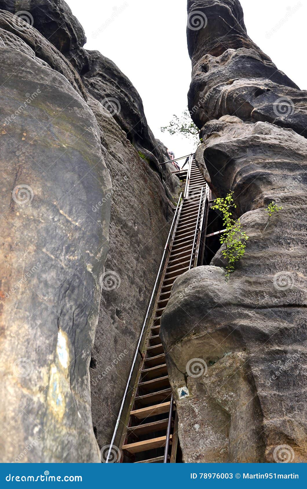 Tall High Rocks In National Park And Ladder Stock Image | CartoonDealer ...