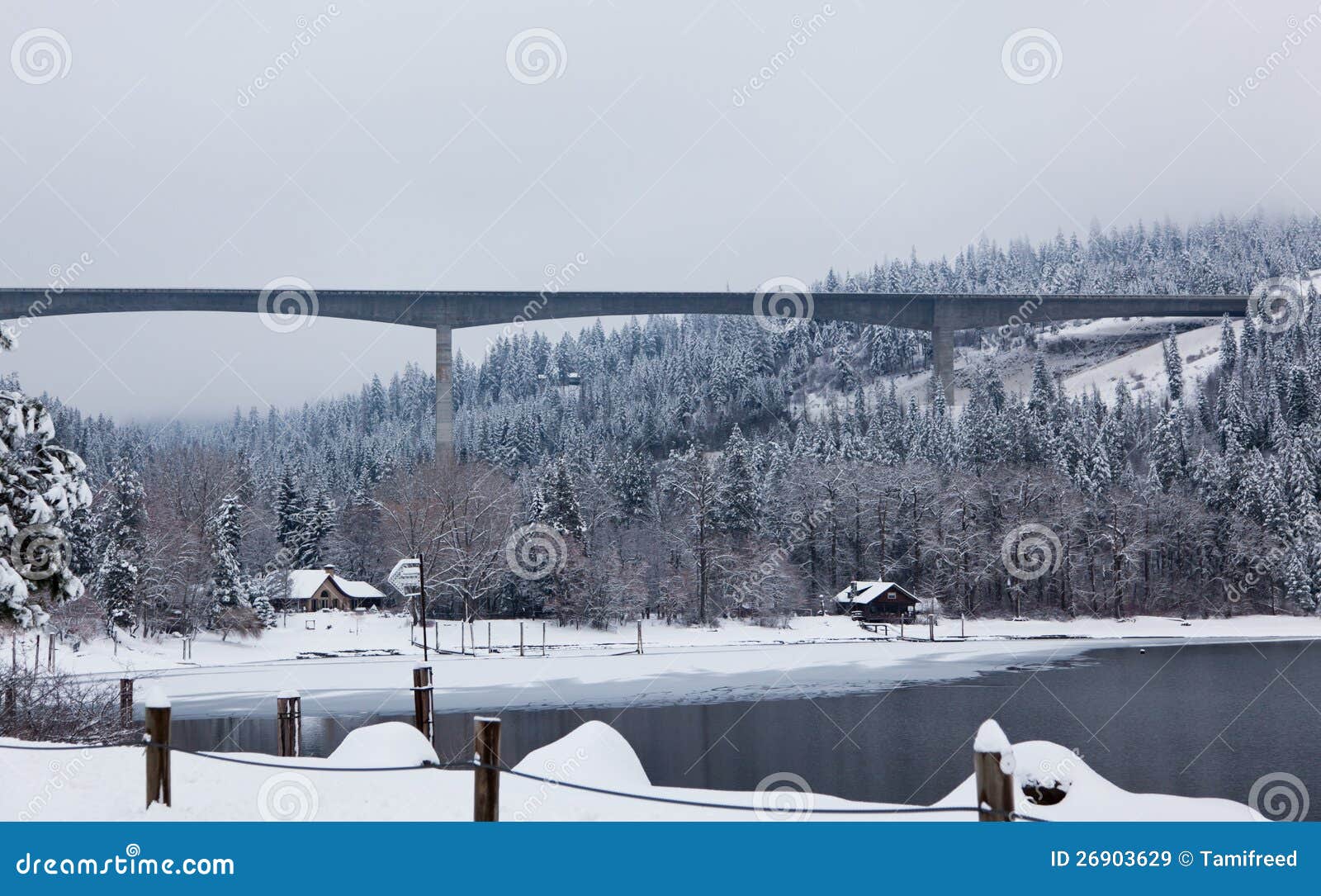 Tall Highway Bridge stock image. Image of clouds, tall - 26903629