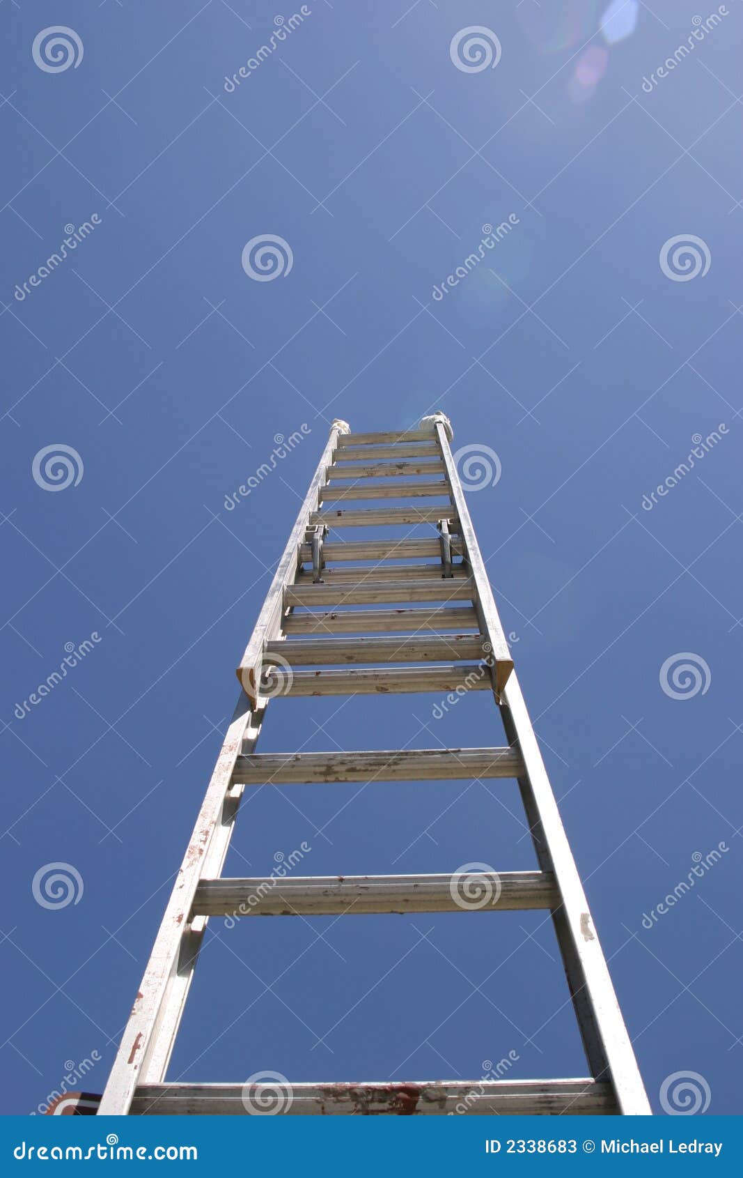 Tall Ladder Against the Sky Stock Image - Image of daytime, sunny: 2338683