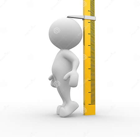 Tall man stock illustration. Illustration of render, idea - 26704056