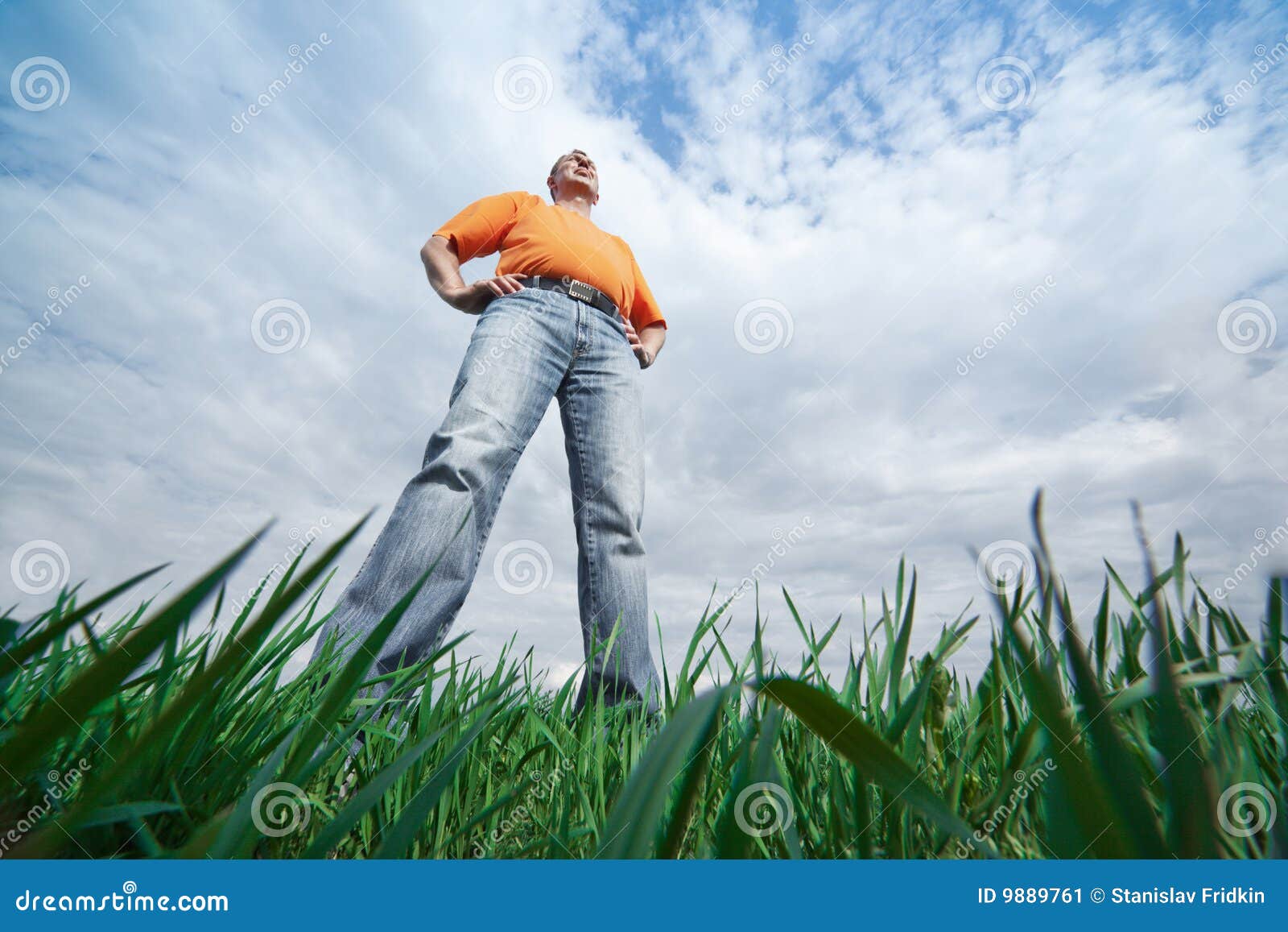 Tall man stock image. Image of human, outdoors, field - 9889761