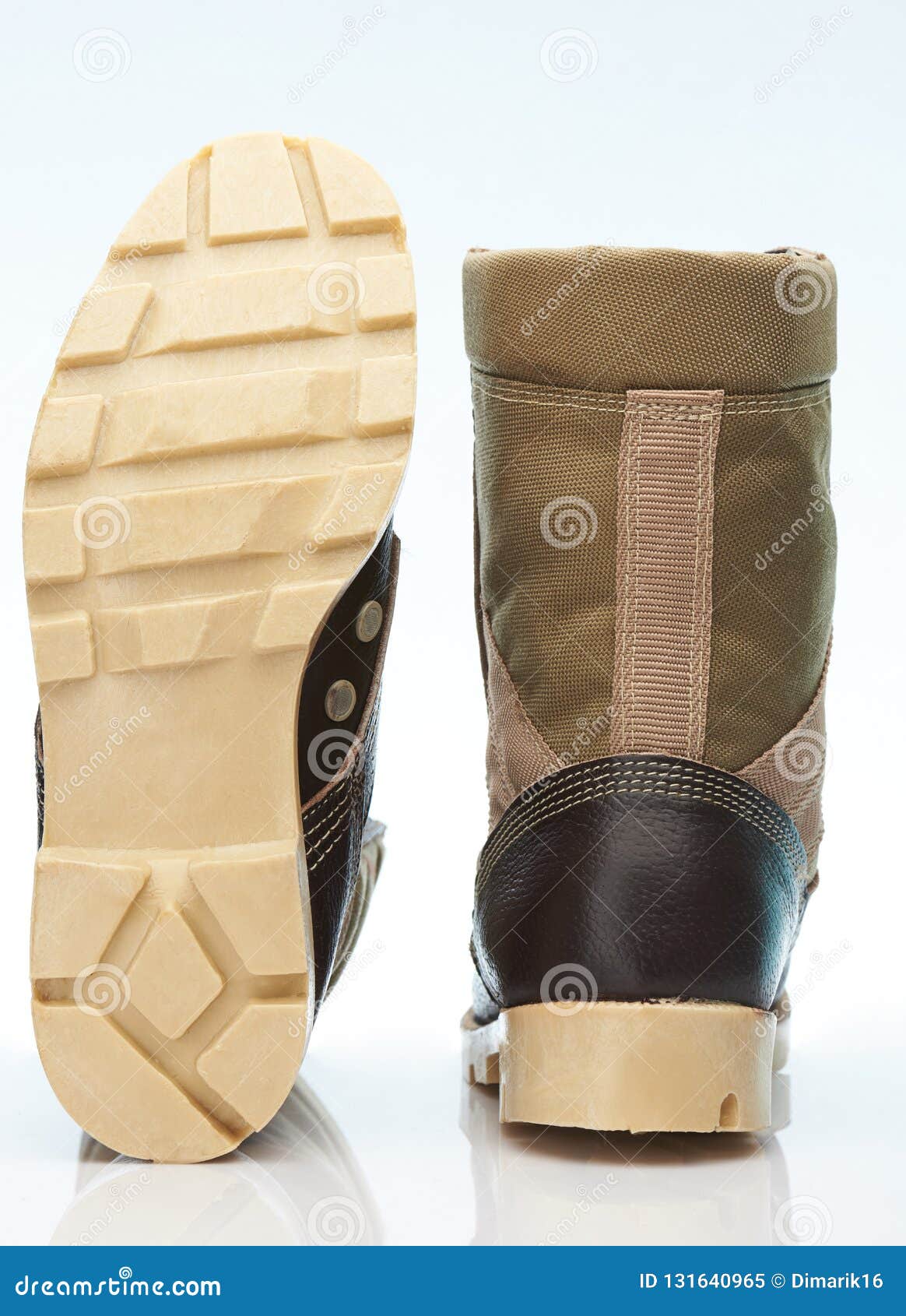 Tall military shoes stock image. Image of design, boot - 131640965