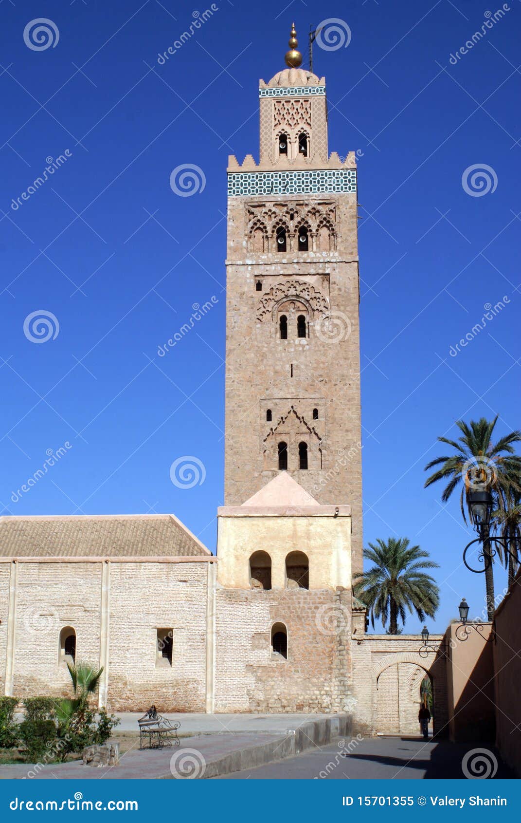 Tall minaret stock image. Image of style, africa, famous - 15701355