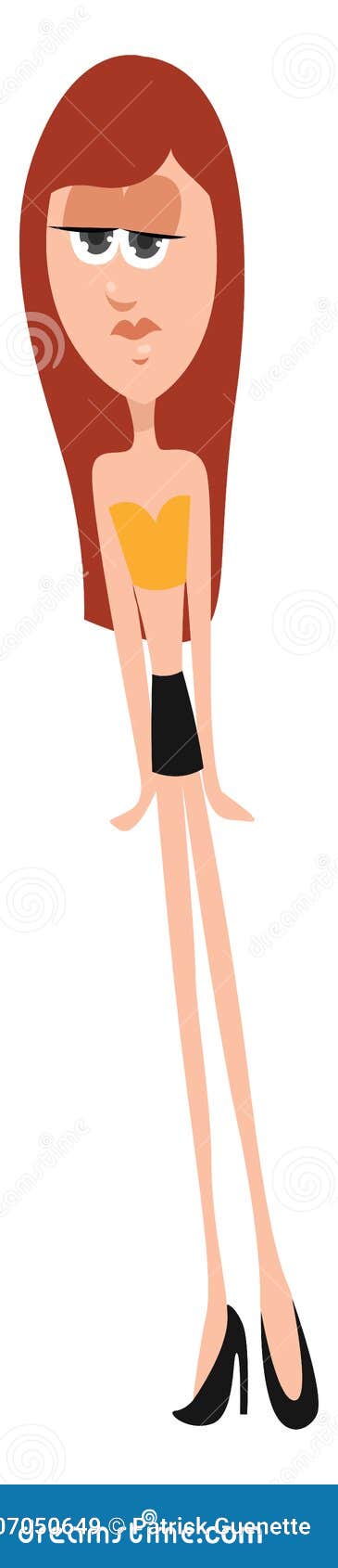 Tall Model, Illustration, Vector Stock Vector - Illustration of fashion ...