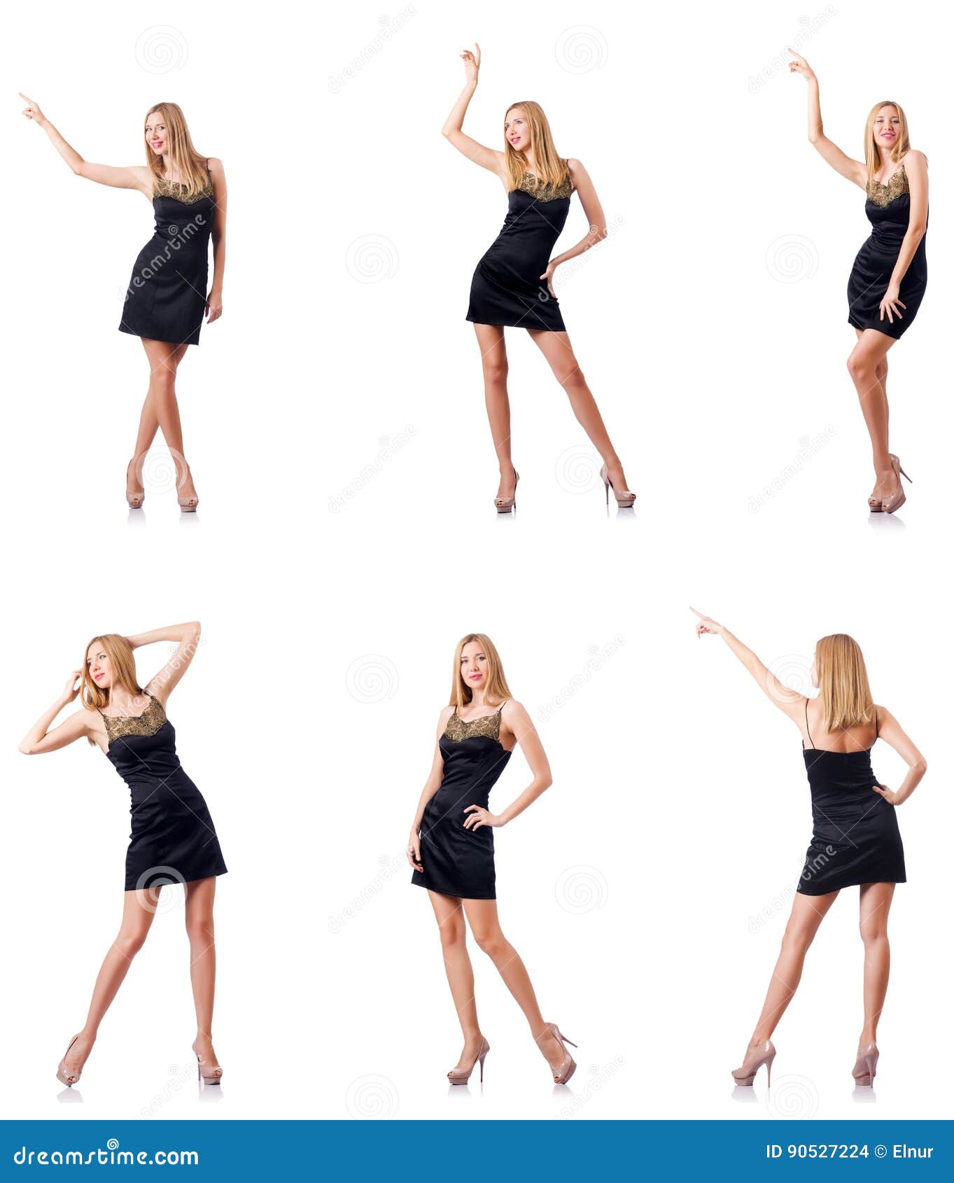 The Tall Model Isolated on the White Background Stock Photo - Image of ...