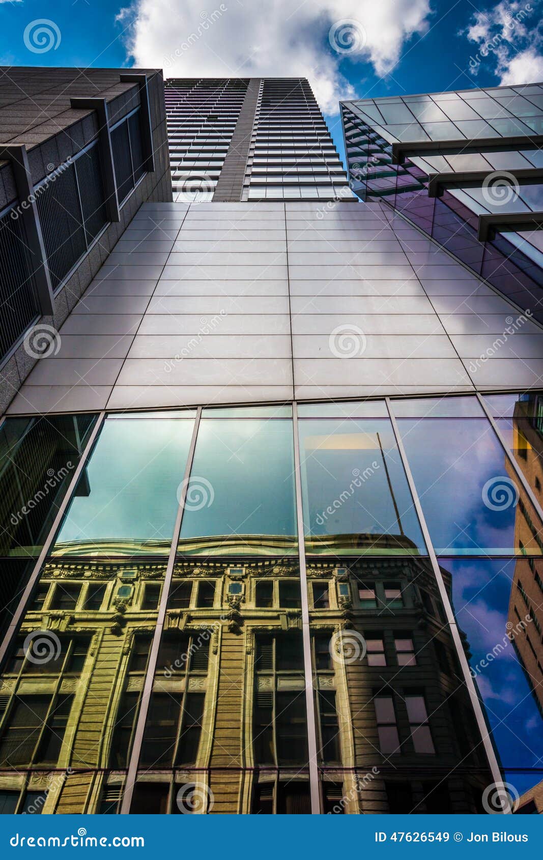 Tall, Modern Building in Boston, Massachusetts. Stock Image - Image of ...