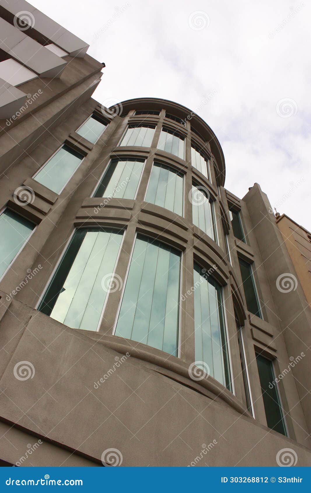 Tall Modern Building Windows Stock Photo - Image of blue, symmetry ...