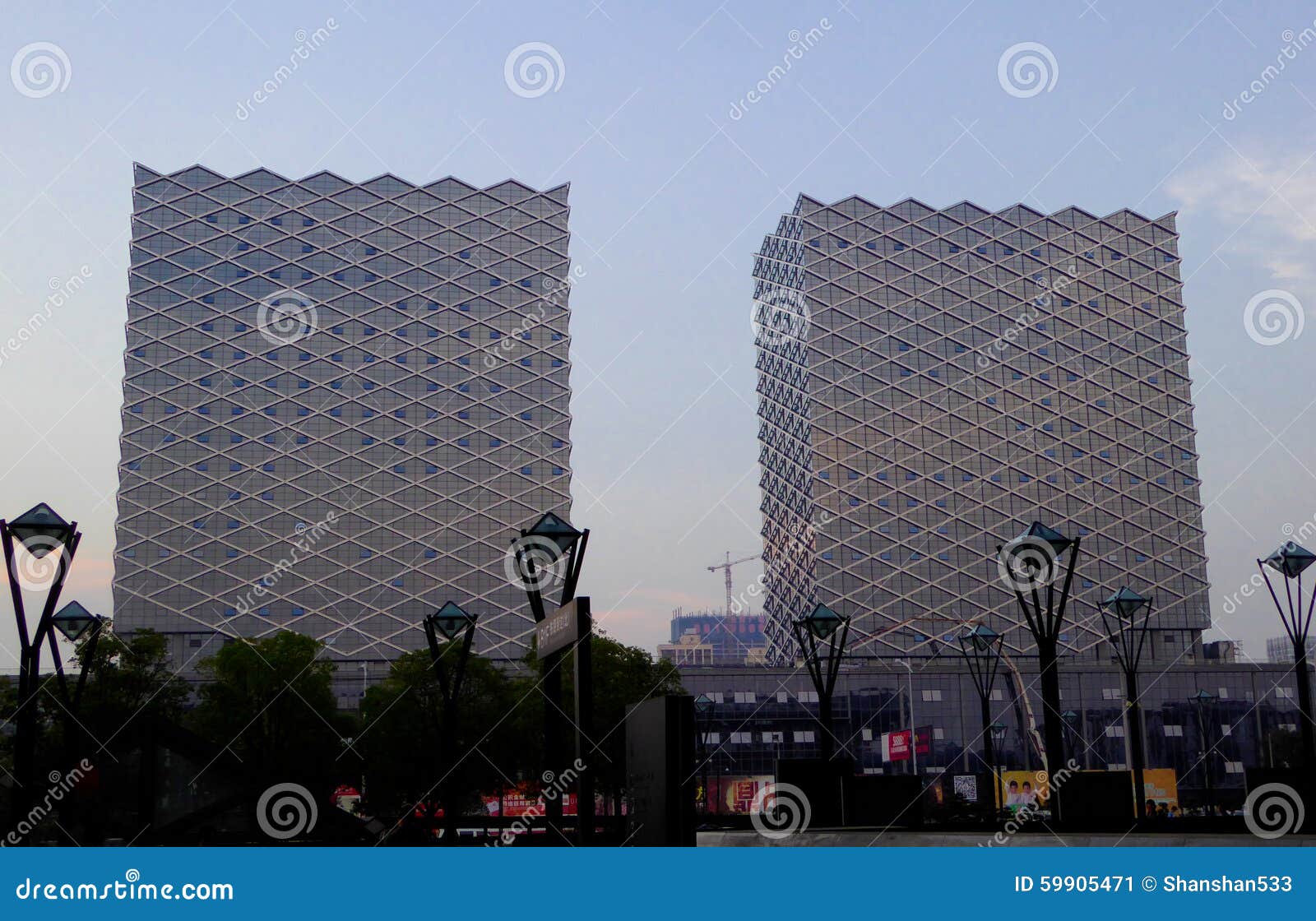 Tall modern buildings editorial photo. Image of exterior - 59905471