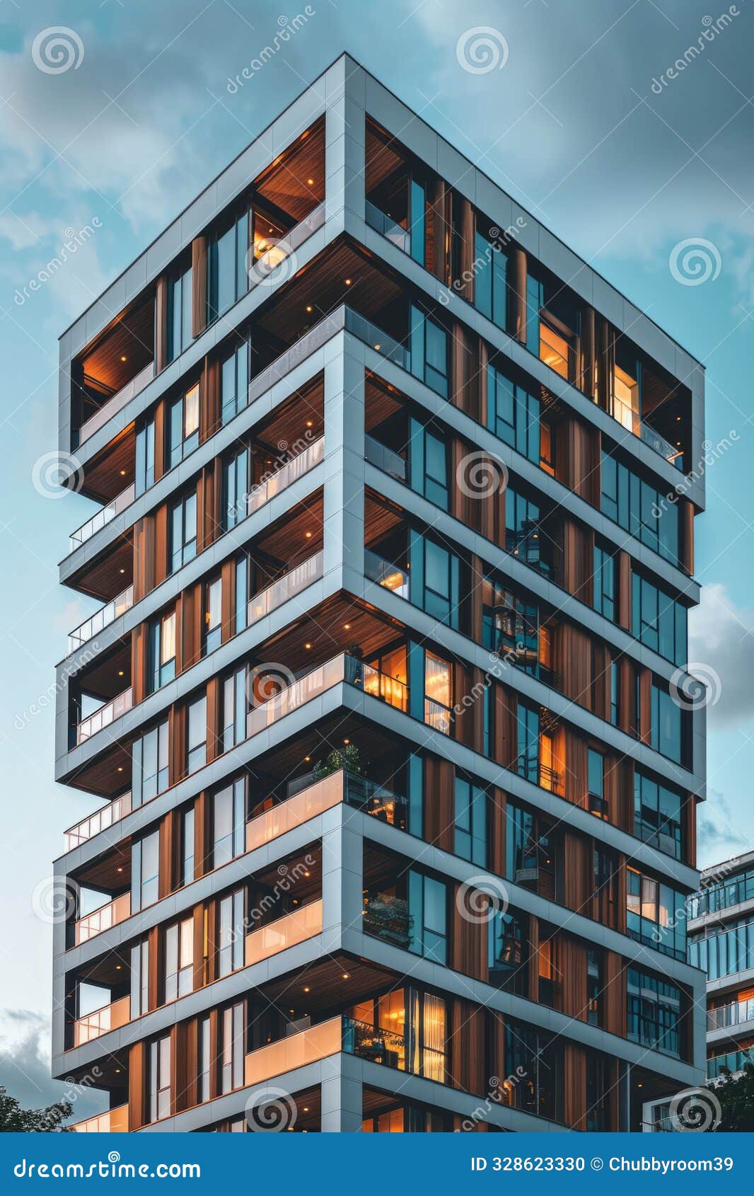 An Image of a Tall Modern High-rise Building, Showcasing the ...