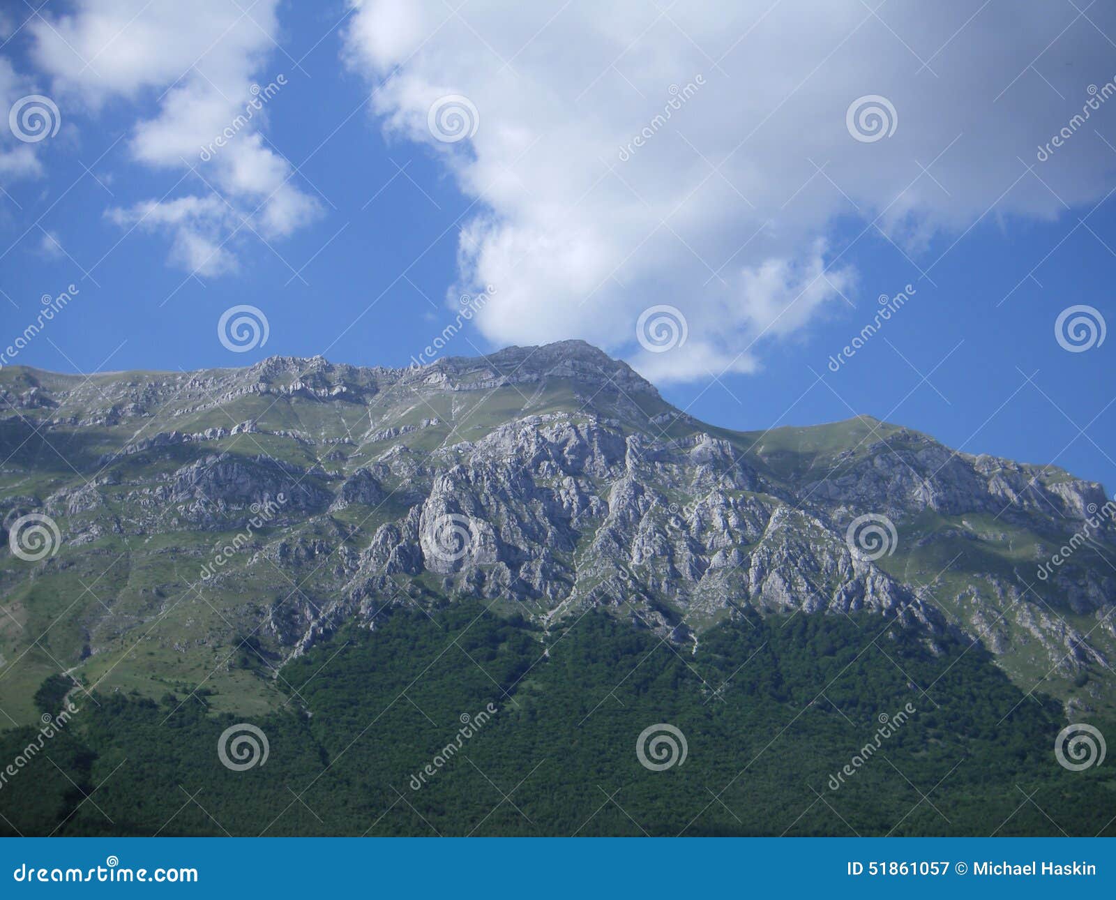 Tall mountain in Italy stock image. Image of mountain - 51861057