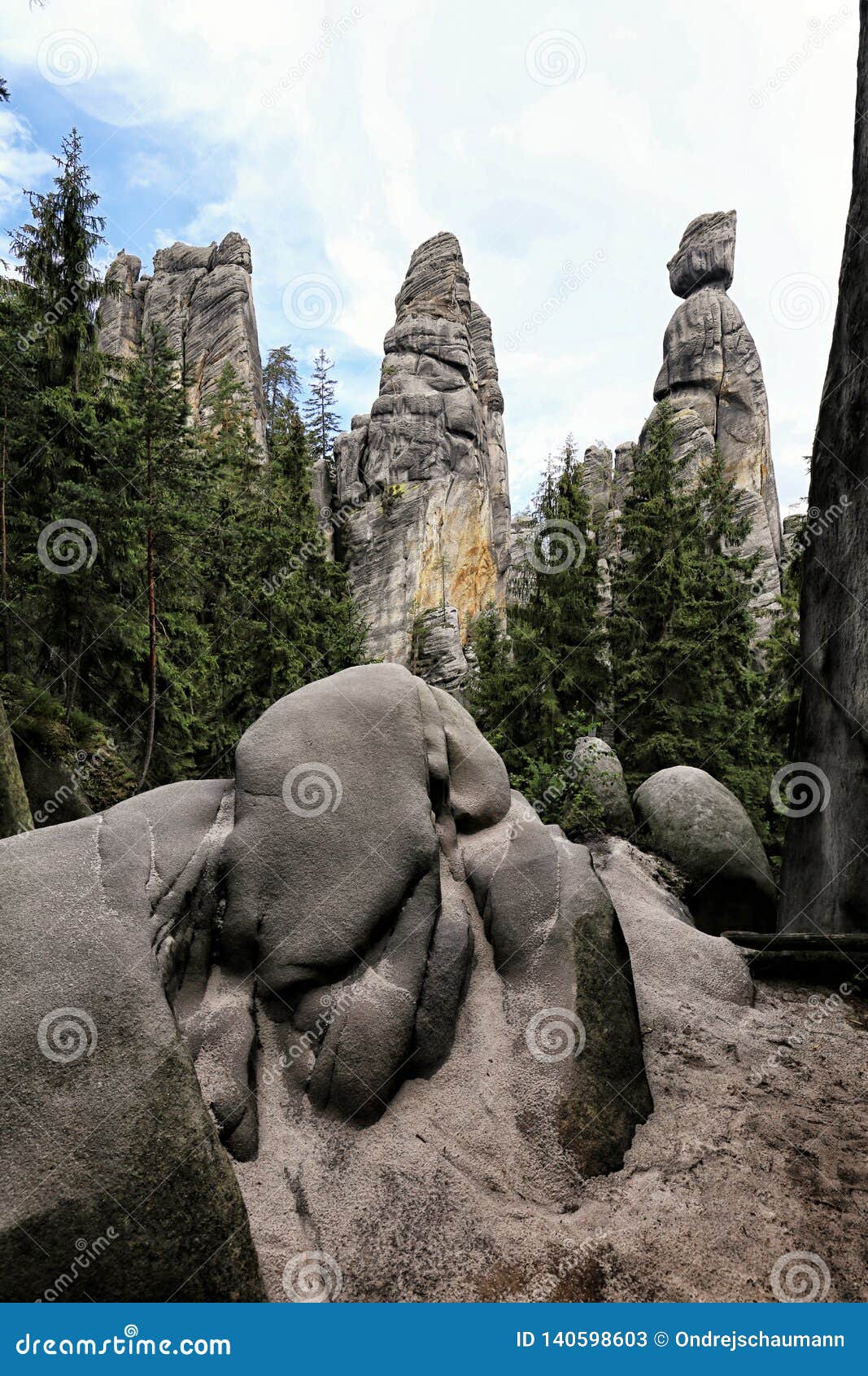 Tall Mountains with Human-like Faces Stock Image - Image of gravel ...