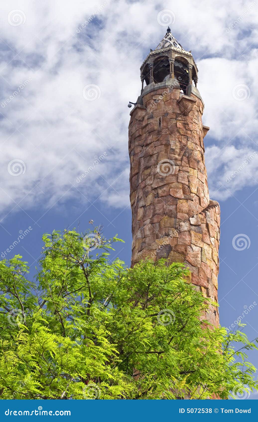 Tall narrow tower stock photo. Image of stone, olden, greenery - 5072538