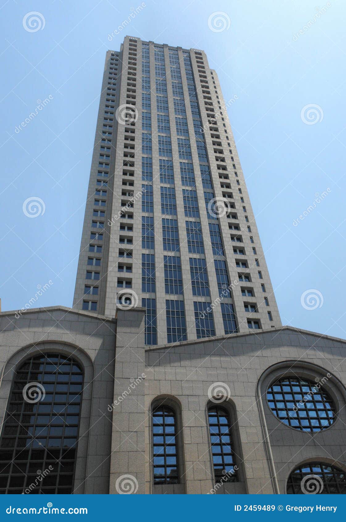 Tall office building stock image. Image of gray, highrise - 2459489
