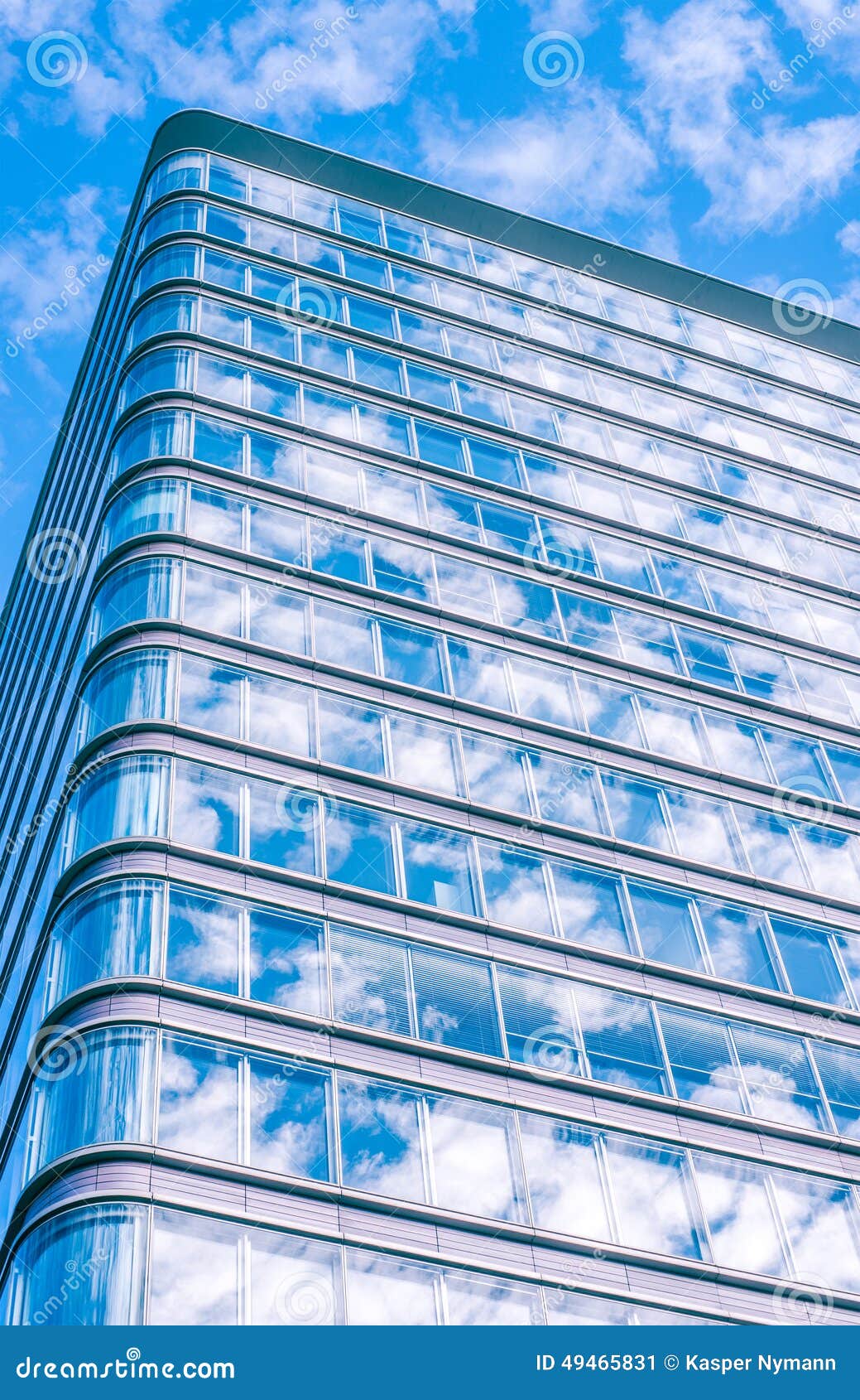 Tall Office Building with Windows Stock Image - Image of estate ...